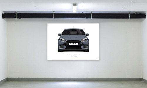 Nitrous Blue Edition Garage Banner – Front – Mk3 Focus RS Club
